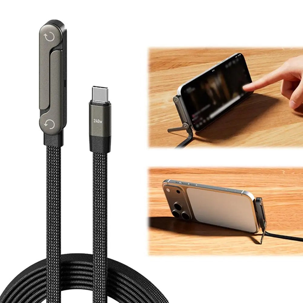 240W Foldable Type-C Fast Charger For Iphone and Samsung – Omega